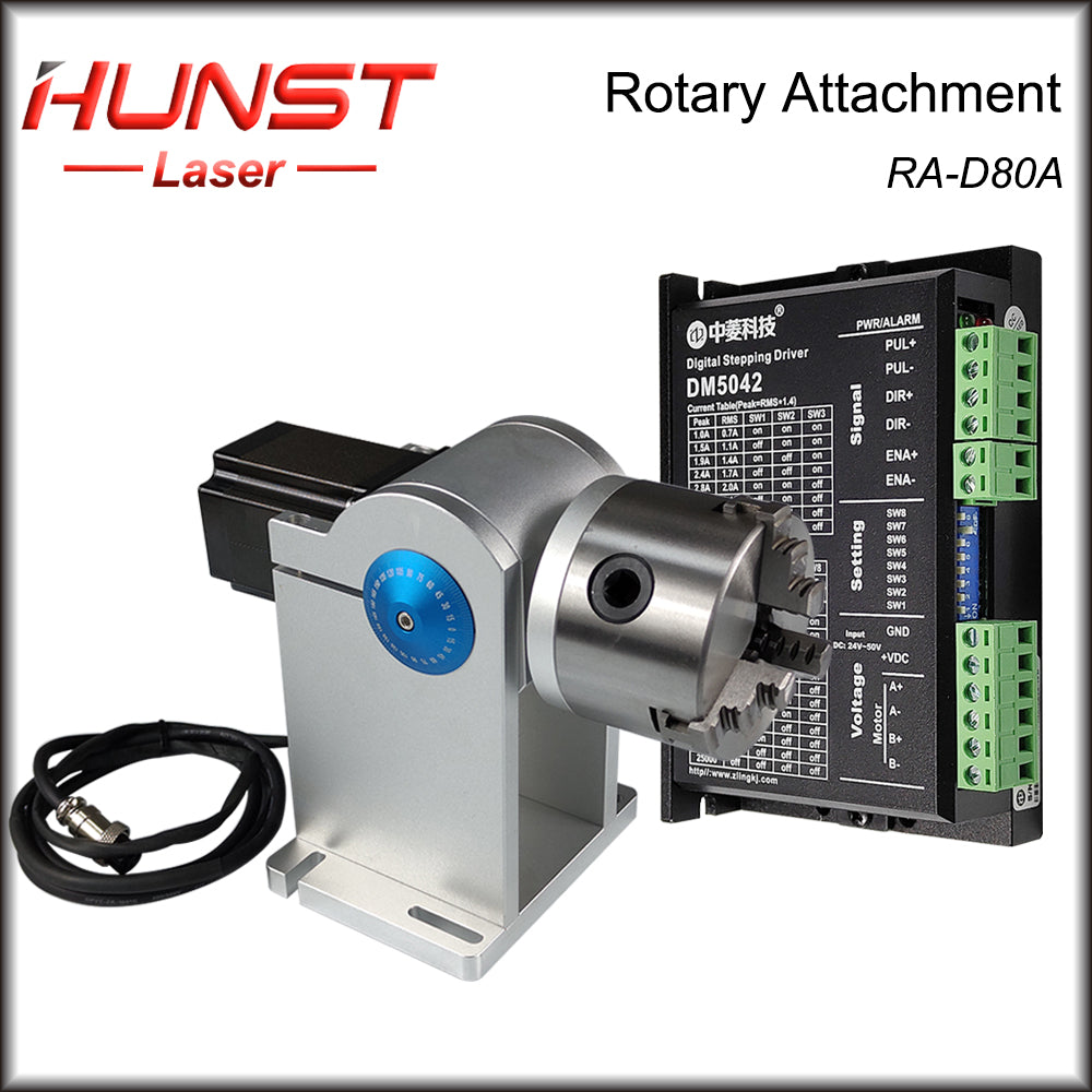 Hunst Rotary Attachment MAX Diameter 80mm Rotary Device with Three Chu ...