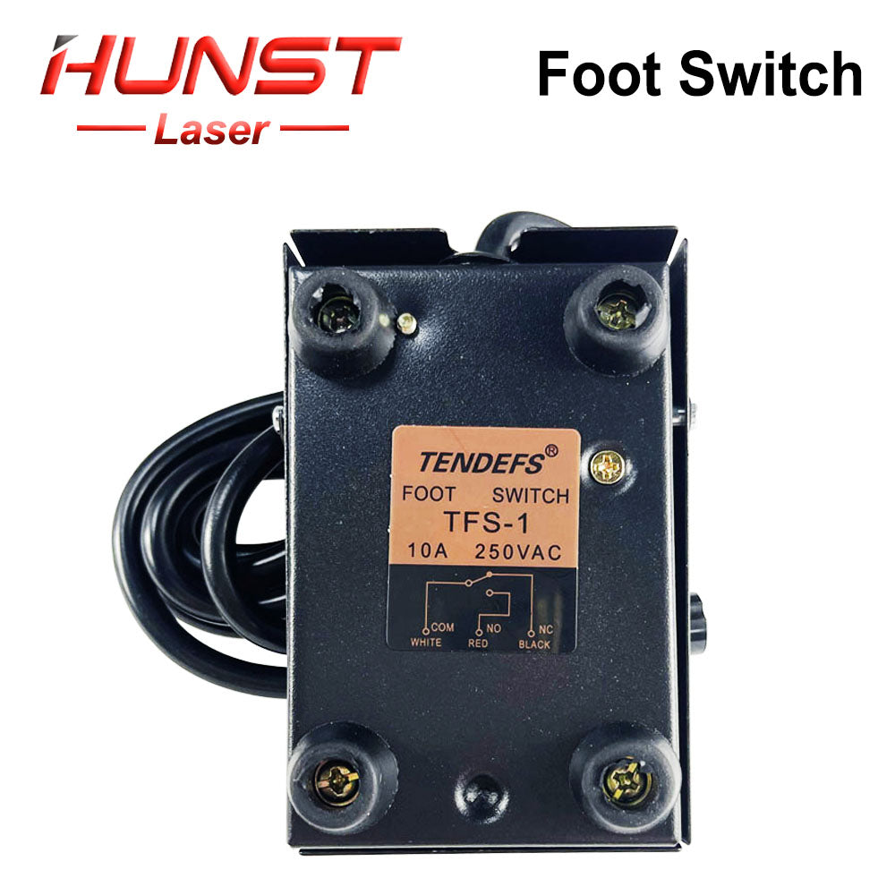HUNST Metal Foot Switch TFS-1 10A 250VAC Line Length 1.9M Self-resetti ...