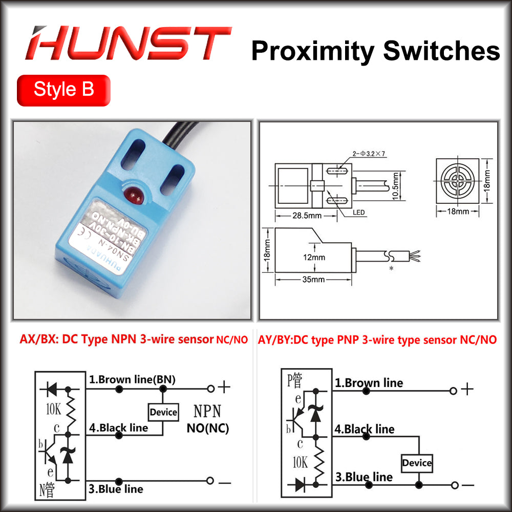 SN04-N 4mm TL-W5MC1 Approach Sensor NPN Inductive Proximity Sensor DIY – hunstlaser
