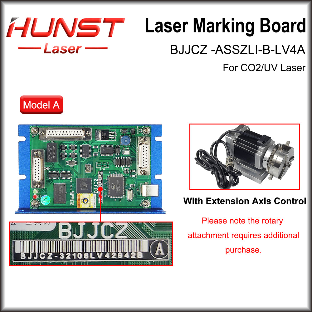 Hunst Original BJJCZ LV4 CO2 UV Laser Controller Ezcad Control Card Mo ...